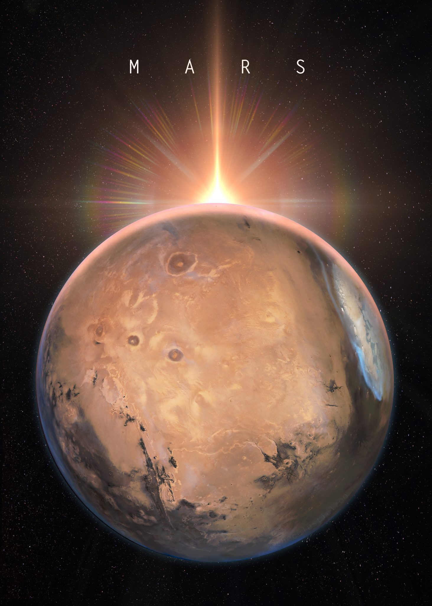 Map of Mars - Pablo Carlos Budassi