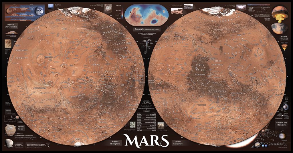 Map of Mars - Pablo Carlos Budassi